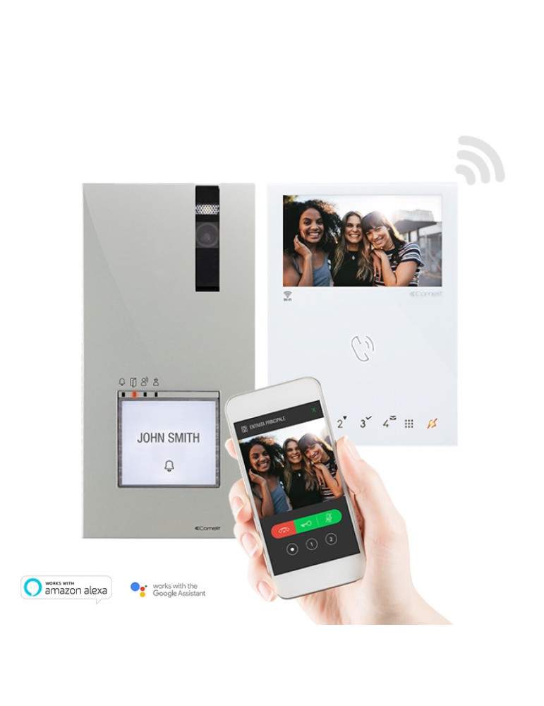 Kit Video Quadra E Mini Handsfree Vivavoce Wifi 2 Fili COMELIT - 8451V