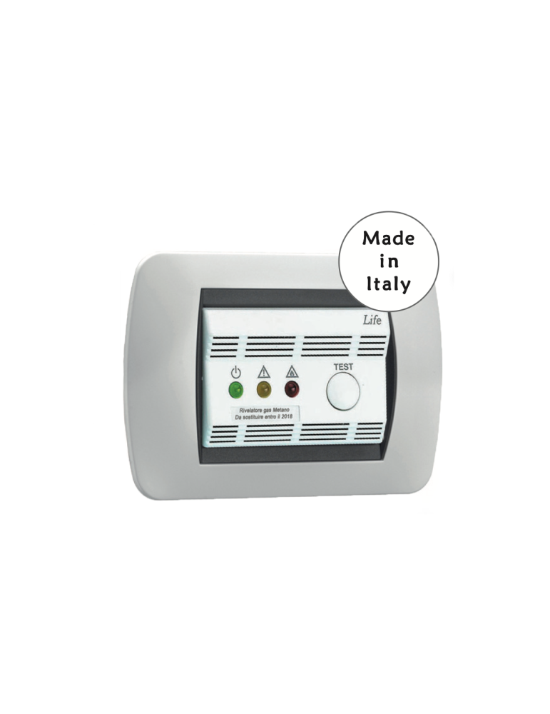 Rilevatore Gas Metano Da Incasso LIFE Antracite 3.691.0682 GECA - 36910682